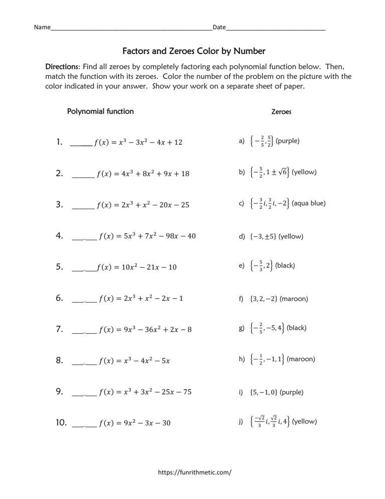Algebra 2 Color by Number Mega Bundle: 30 Activities for Skills ...