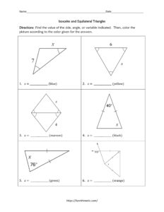 Geometry Skills Color By Number Bundle 1: 10 Essential Skills ...