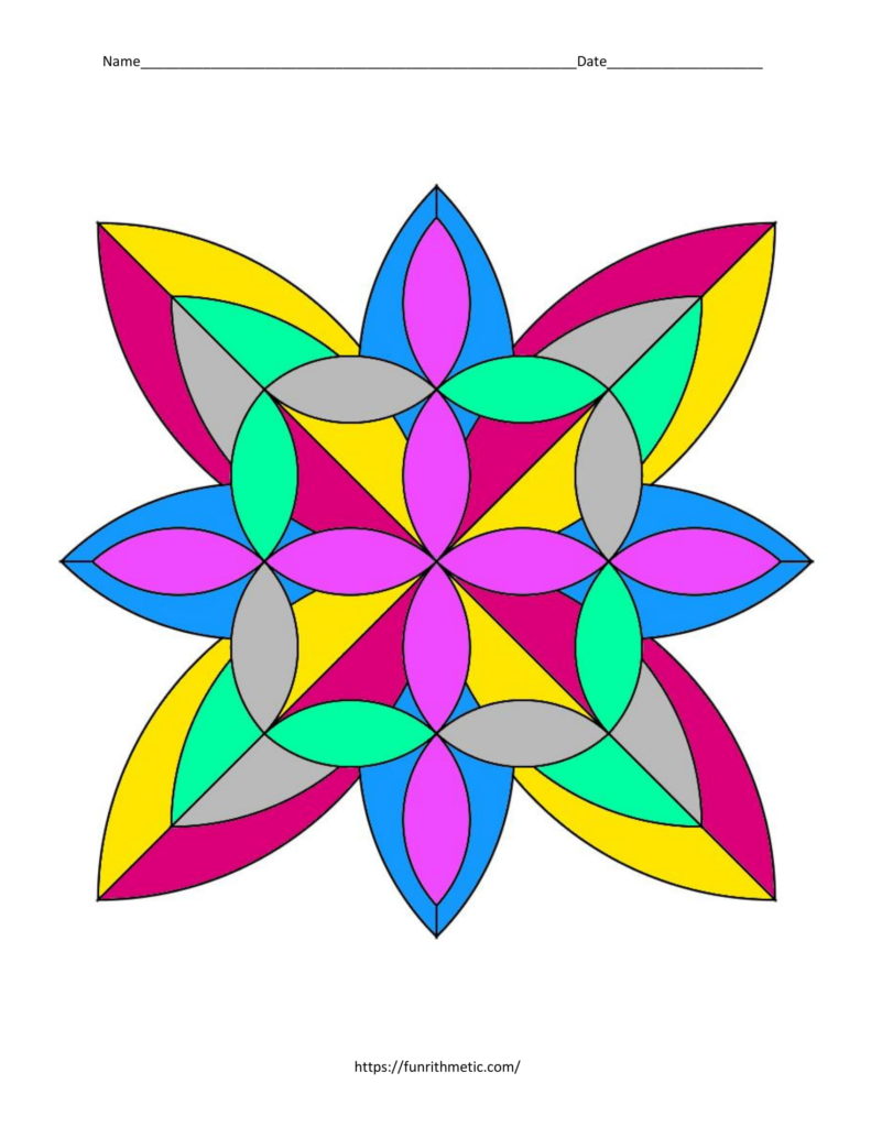 Geometry Skills Color By Number Bundle 3: …More Skills | Funrithmetic