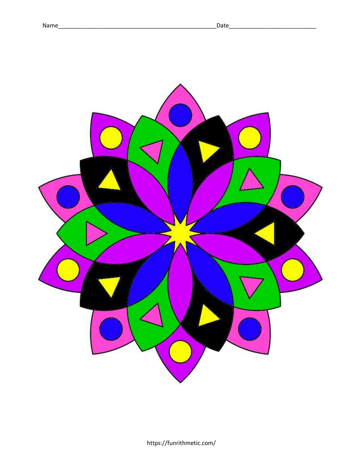 Basic Matrix Operations Color by Number-5 | Funrithmetic