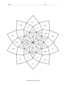 Circumference and Area of Circles Color by Number | Funrithmetic
