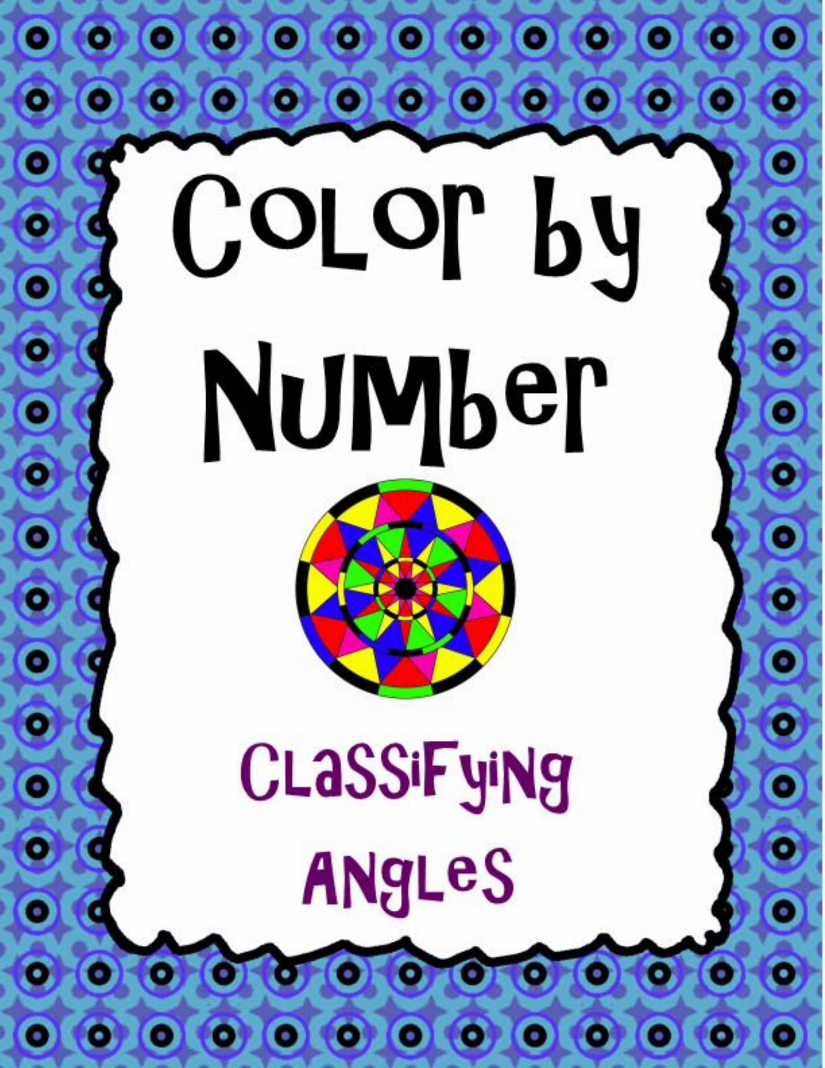 Classifying Angles Color by Number Modified-1 | Funrithmetic