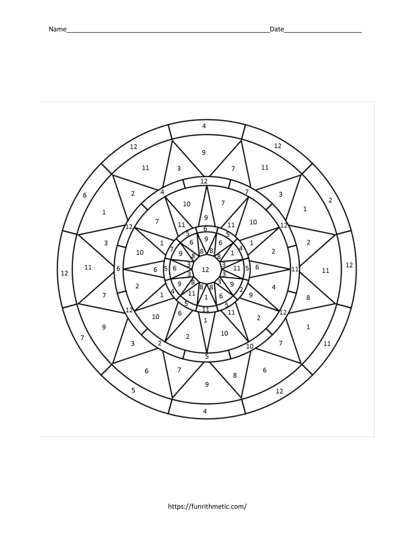 Classifying Angles Color by Number Modified-4 | Funrithmetic
