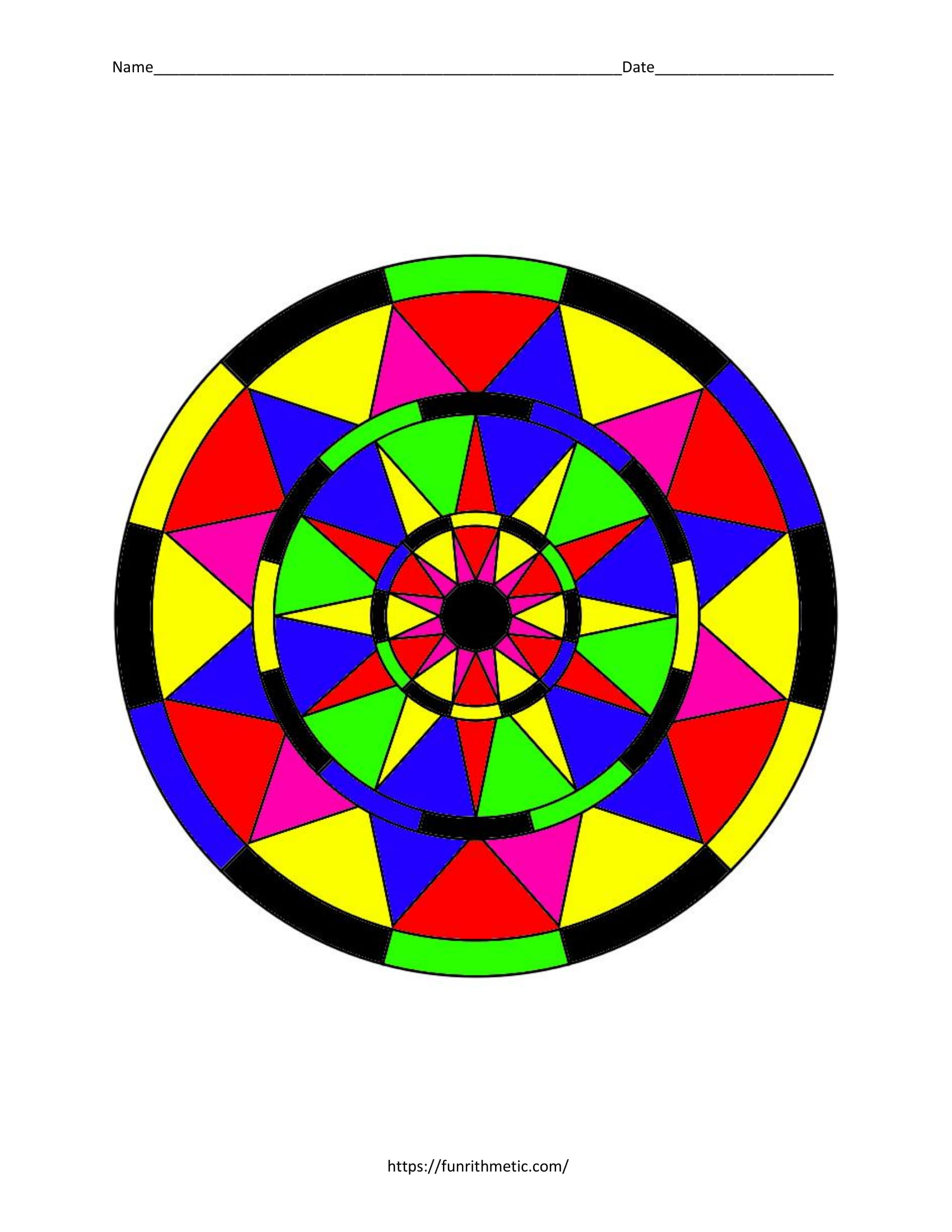 Classifying Angles Color by Number Modified-7 | Funrithmetic