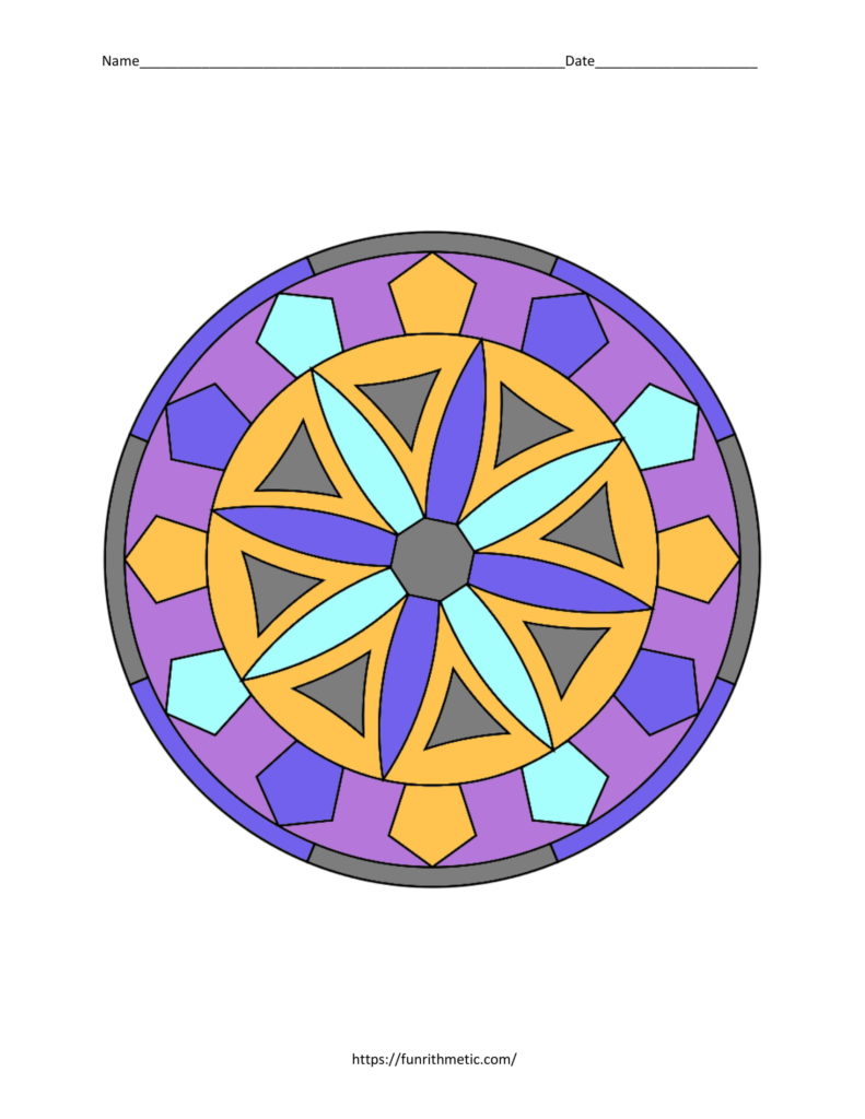 Classifying Quadrilaterals Color by Number-7 | Funrithmetic
