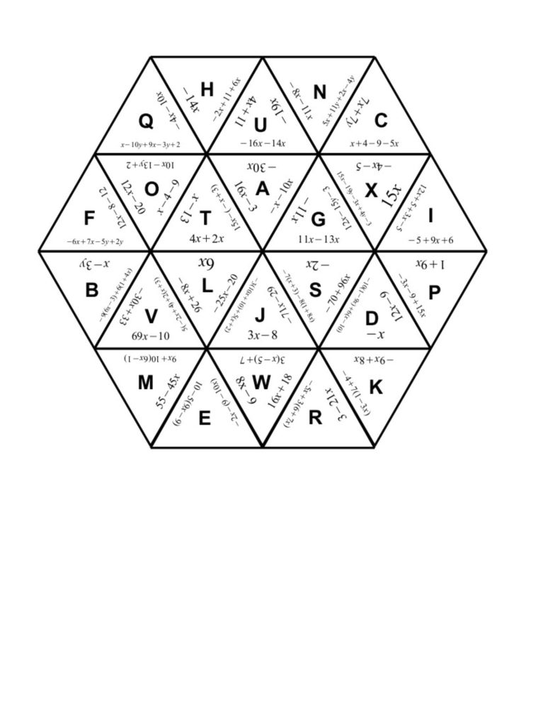 Algebra 1 Tarsia Puzzle Pack | Funrithmetic