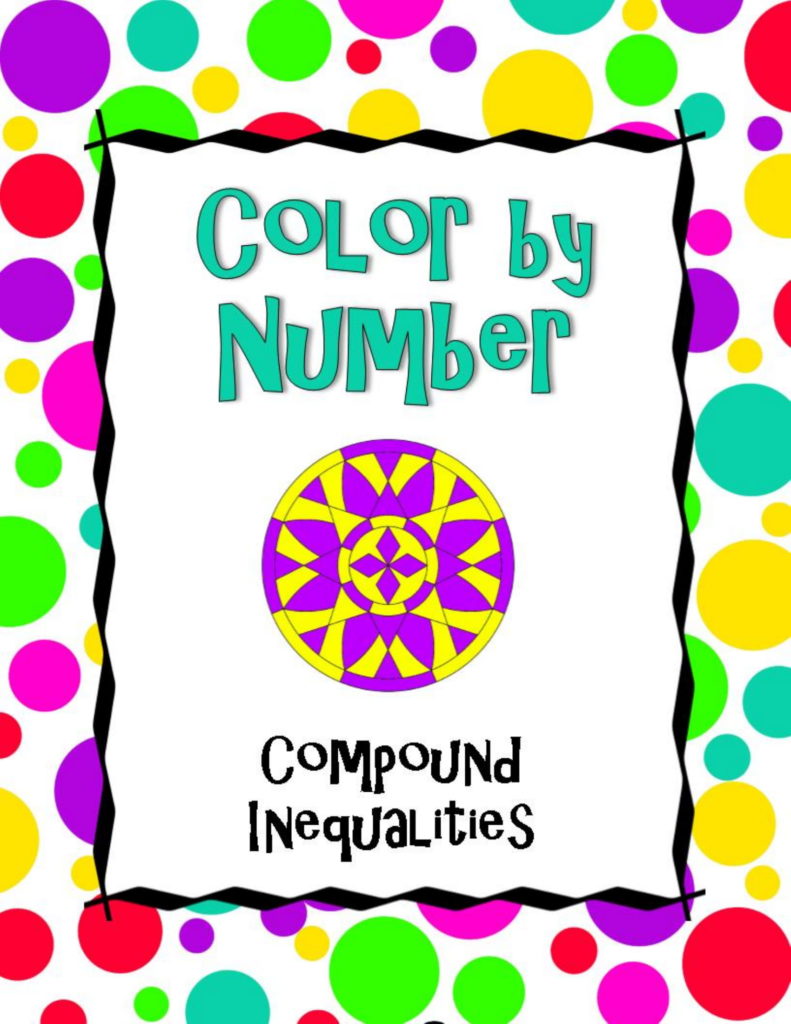 Compound Inequalities Color by Number-1 | Funrithmetic