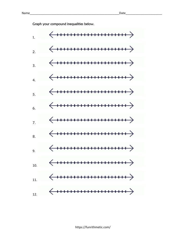 Compound Inequalities Color by Number-3 | Funrithmetic