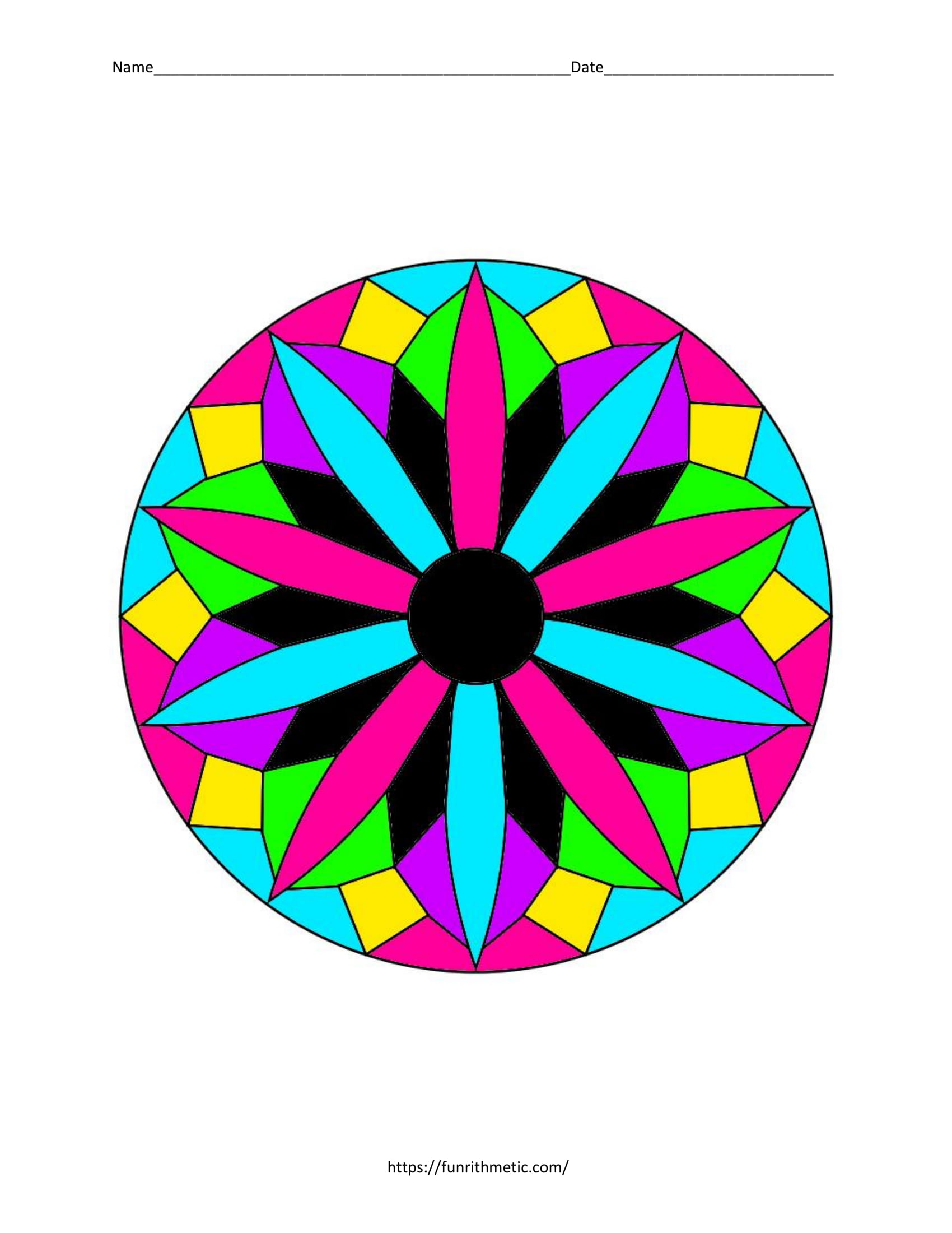 Direct and Inverse Variation Color by Number-5 | Funrithmetic