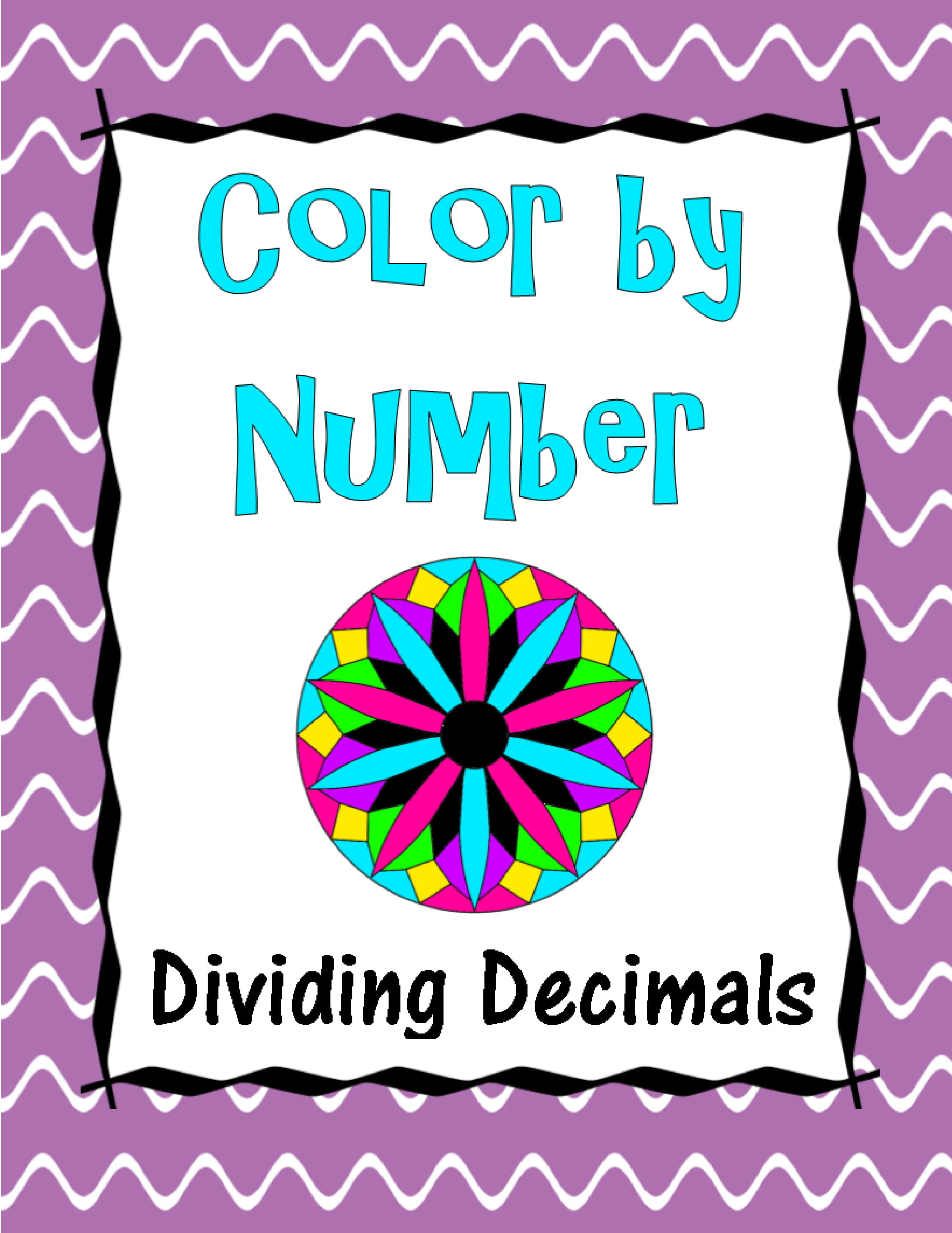 Dividing Decimals Color by Number-1 | Funrithmetic