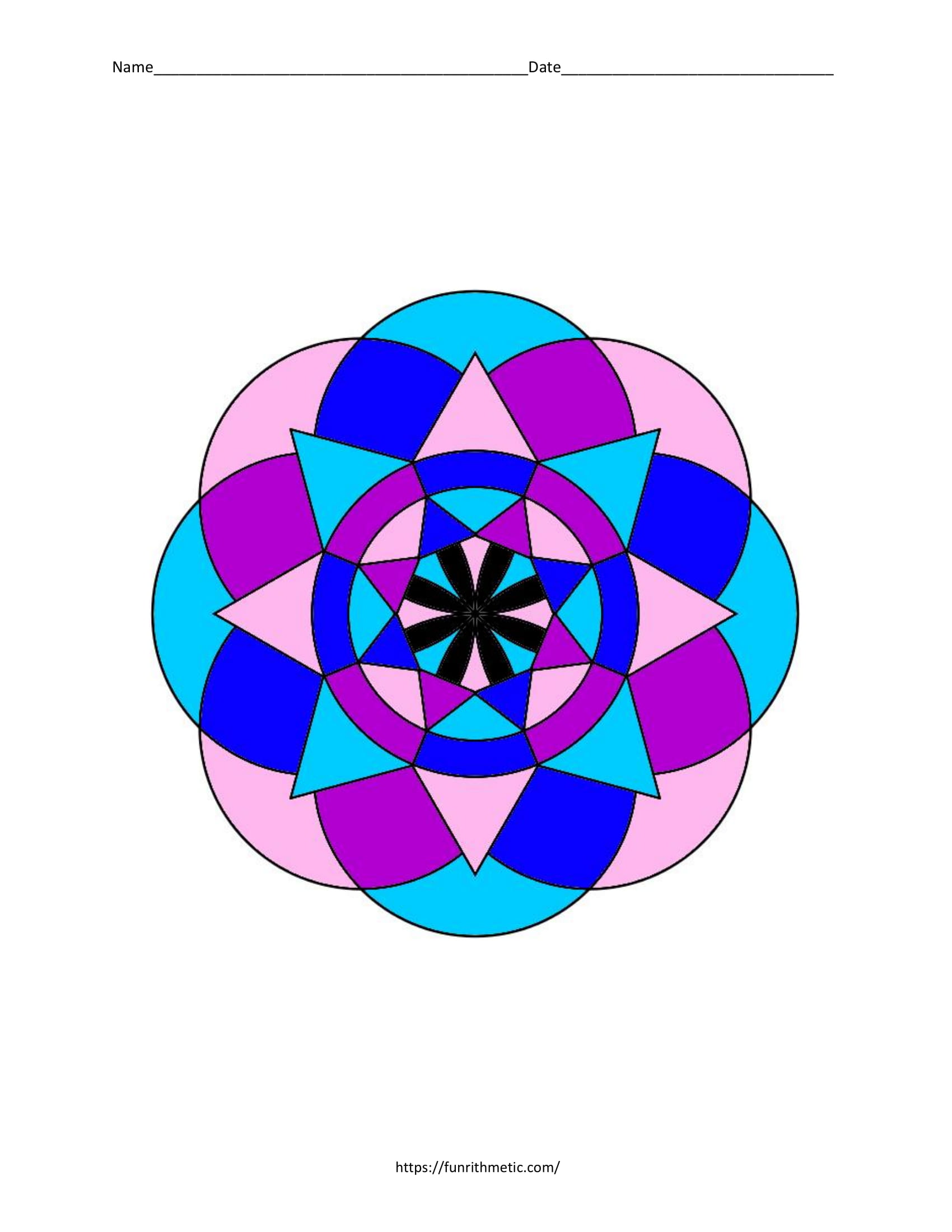 Evaluating Functions Color by Number-5 | Funrithmetic