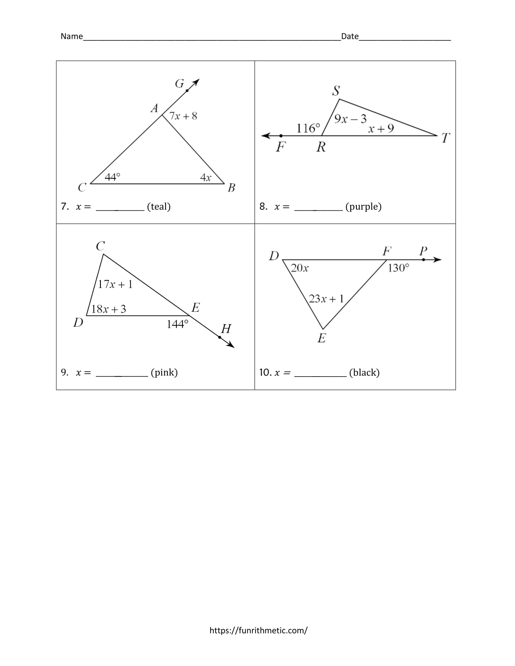 Exterior Angle Theorem 3 Funrithmetic exterior-angle-theorem-3-funrithmetic