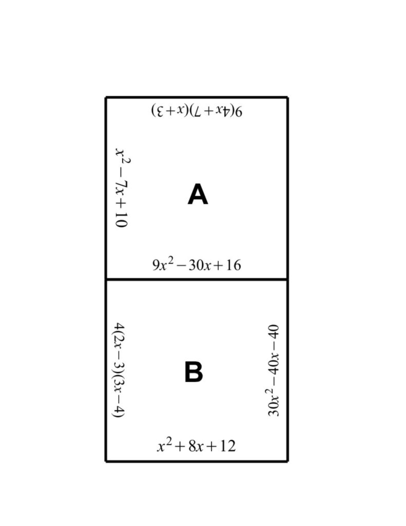 Factoring Polynomials Tarsia-5 | Funrithmetic