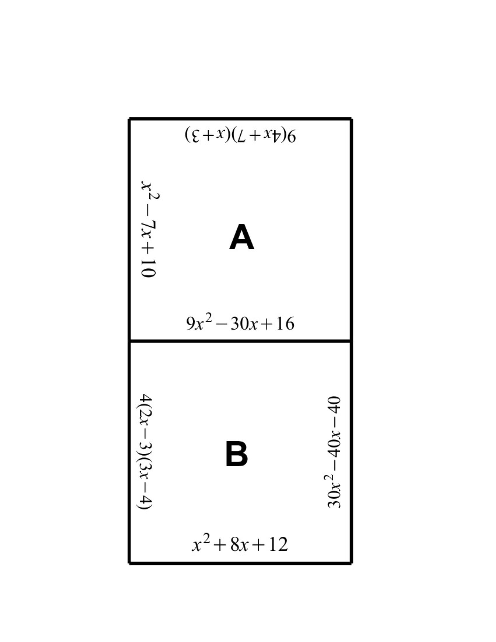 Factoring Polynomials Tarsia-5 | Funrithmetic