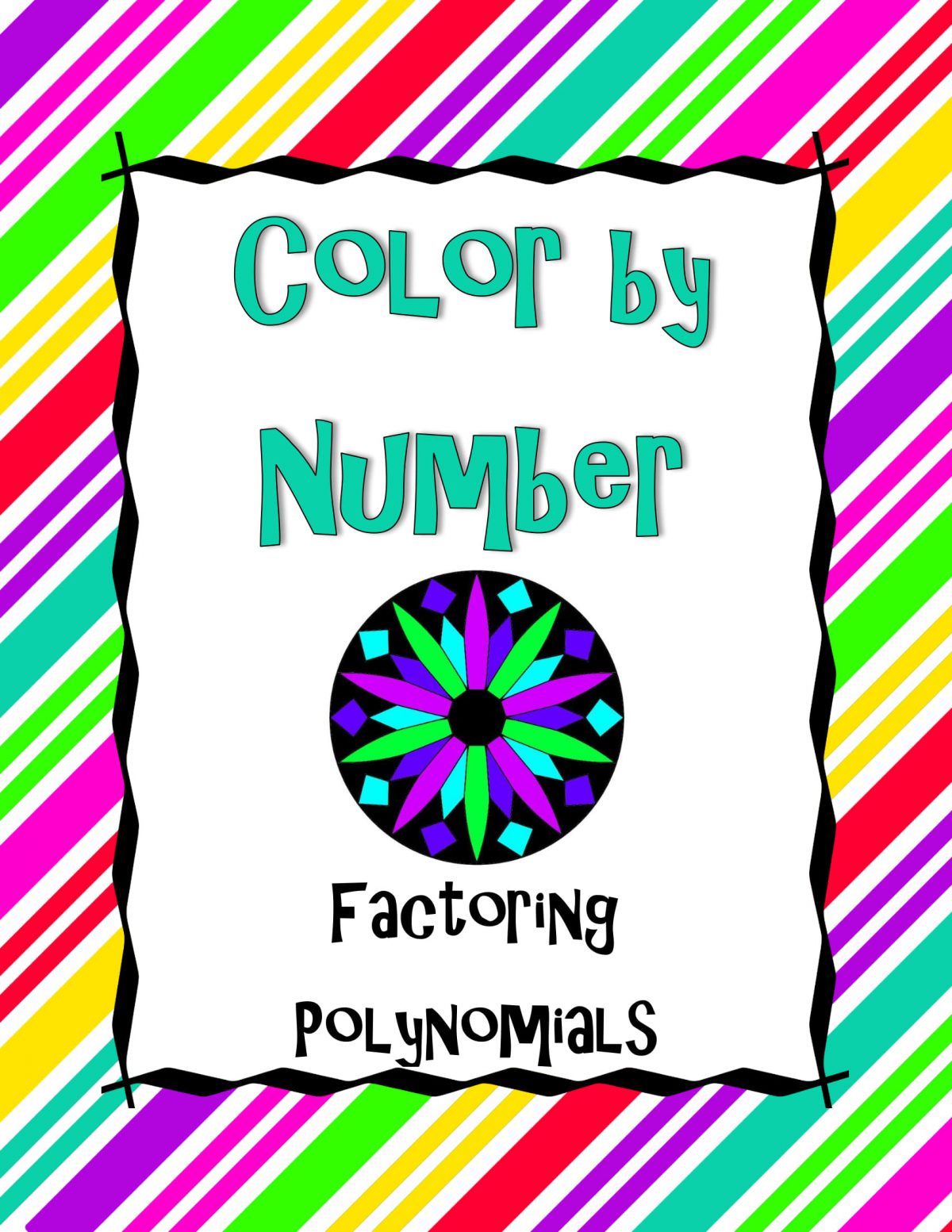 Factoring Trinomials Color by Number-1 | Funrithmetic