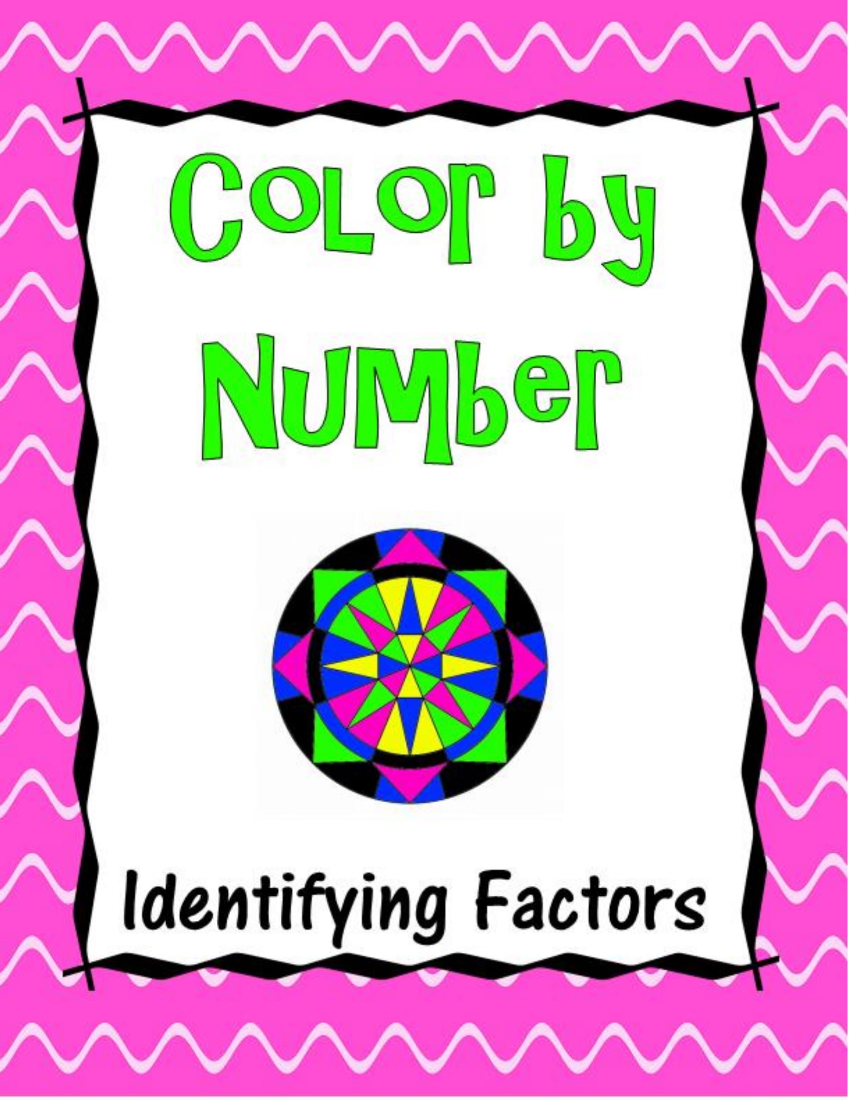 Identifying Factors Color by Number-1 | Funrithmetic