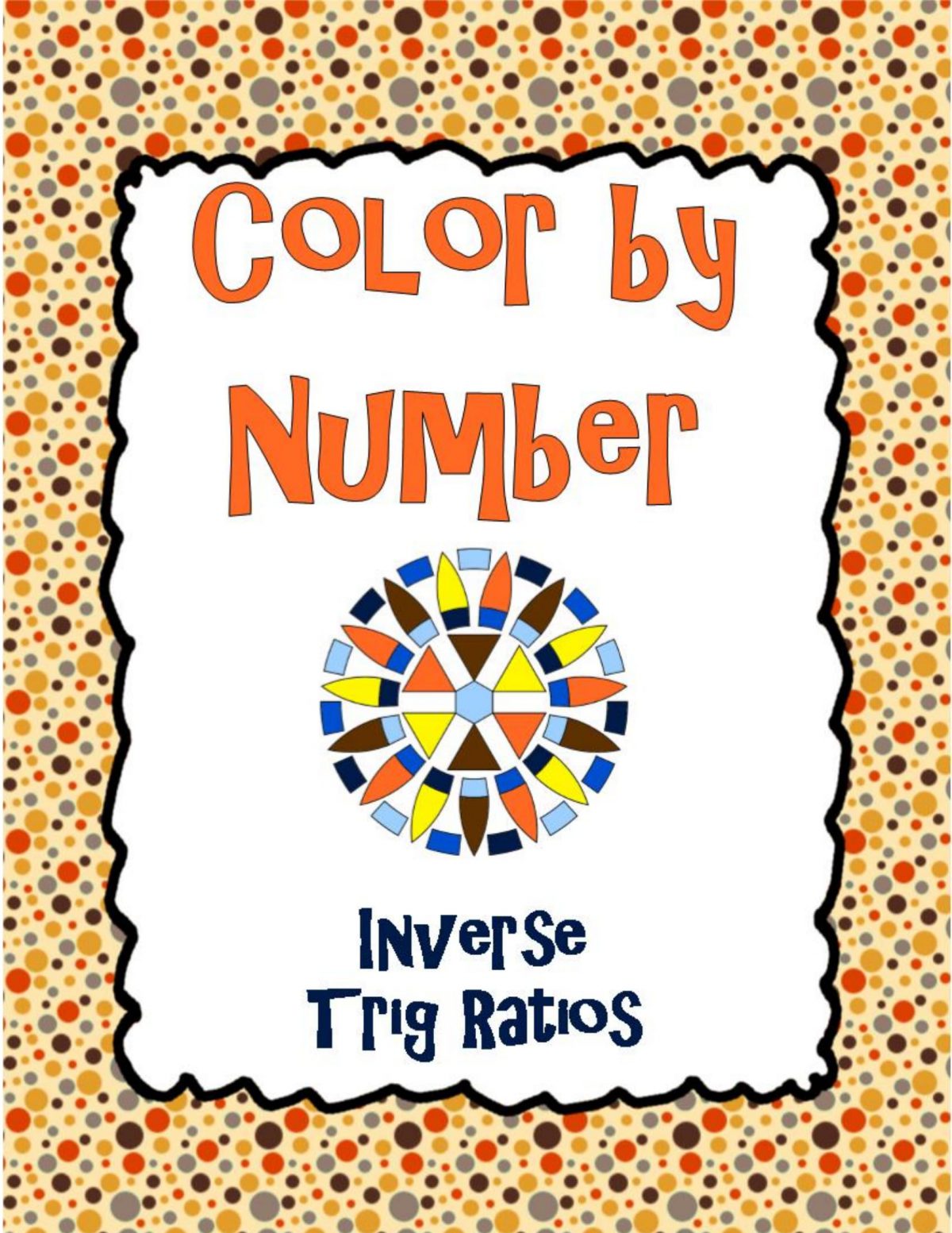 Inverse Trig Ratios Color by Number-1 | Funrithmetic