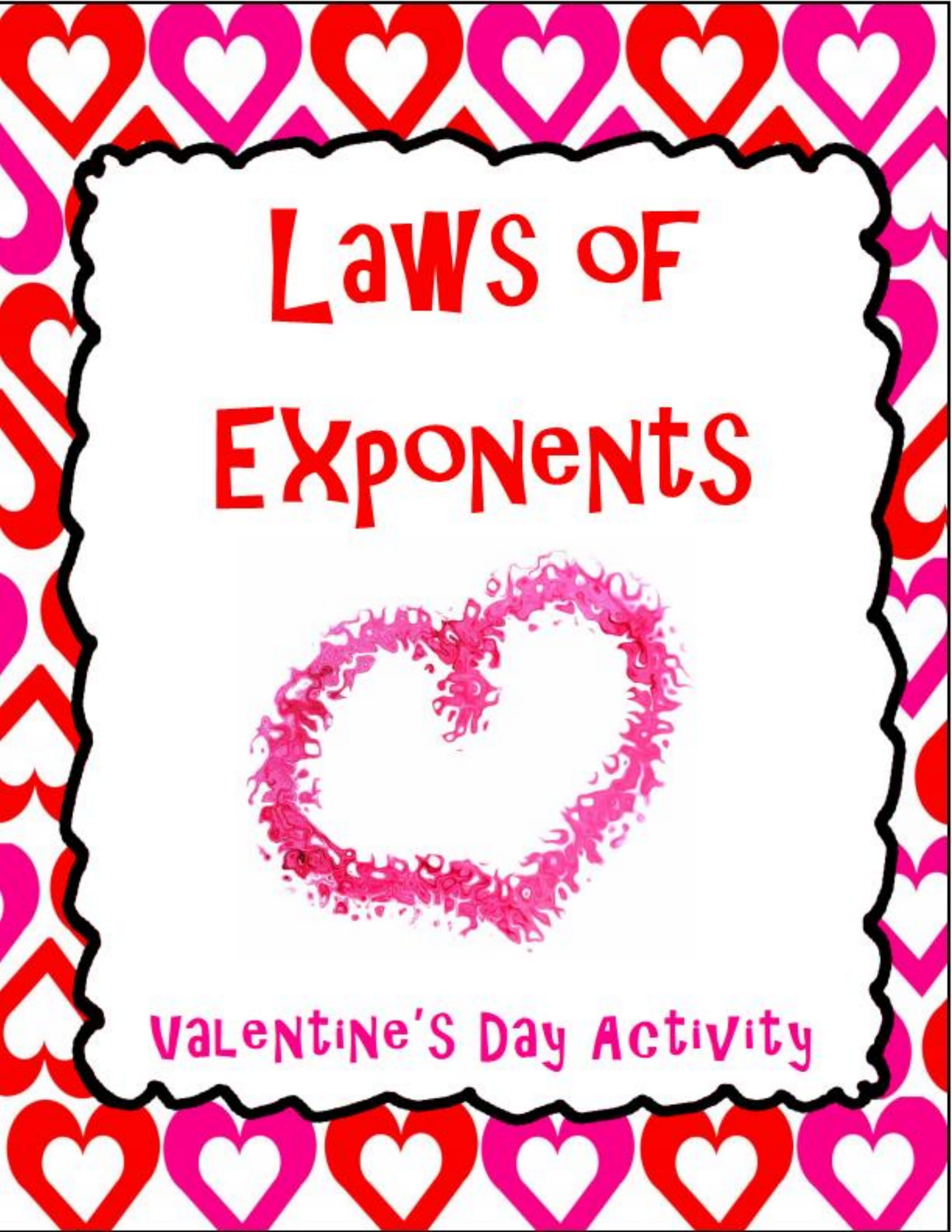 Laws of Exponents Valentine’s Day Activity-1 | Funrithmetic