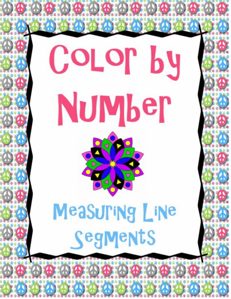 Measuring Line Segments Color by Number-1 | Funrithmetic