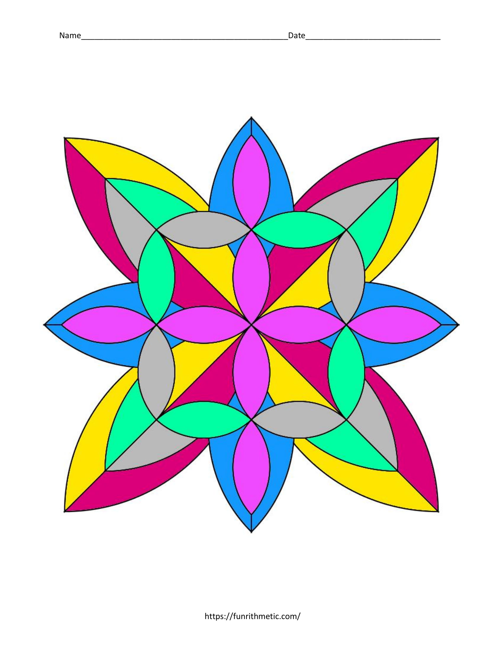 Multiplying Binomials Color by Number-5 | Funrithmetic