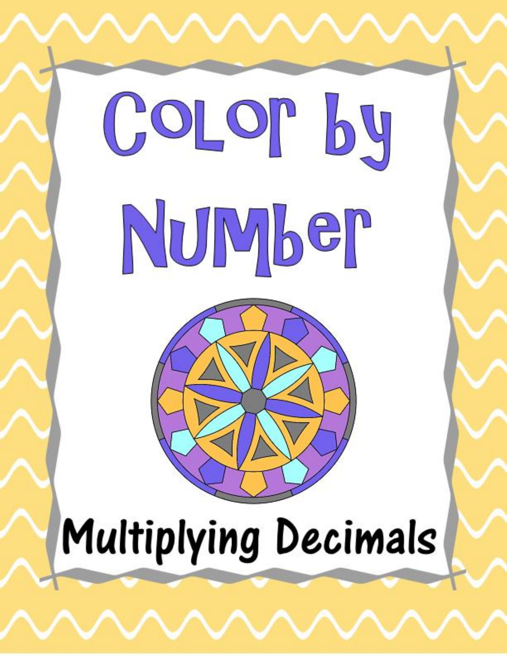 Multiplying Decimals Color by Number-1 | Funrithmetic