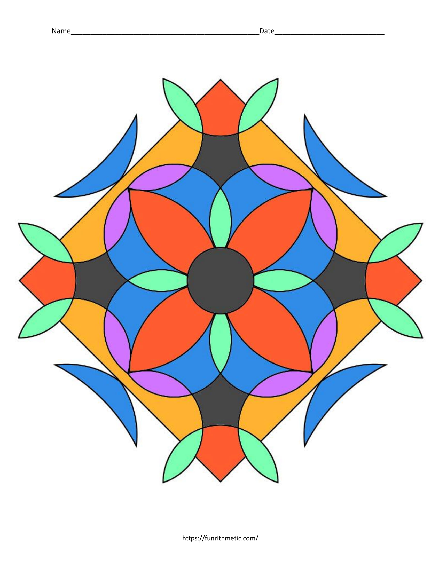 Simplifying Radical Expressions Color by Number-5 | Funrithmetic