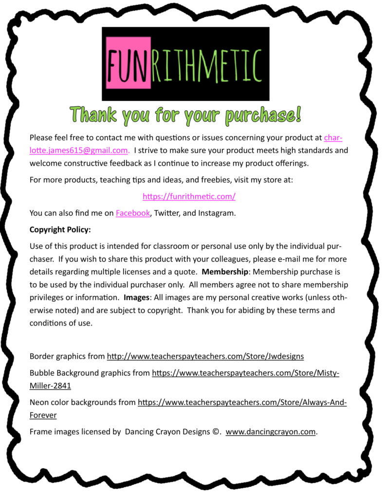 Slope and Y-intercept Tarsia-6 | Funrithmetic