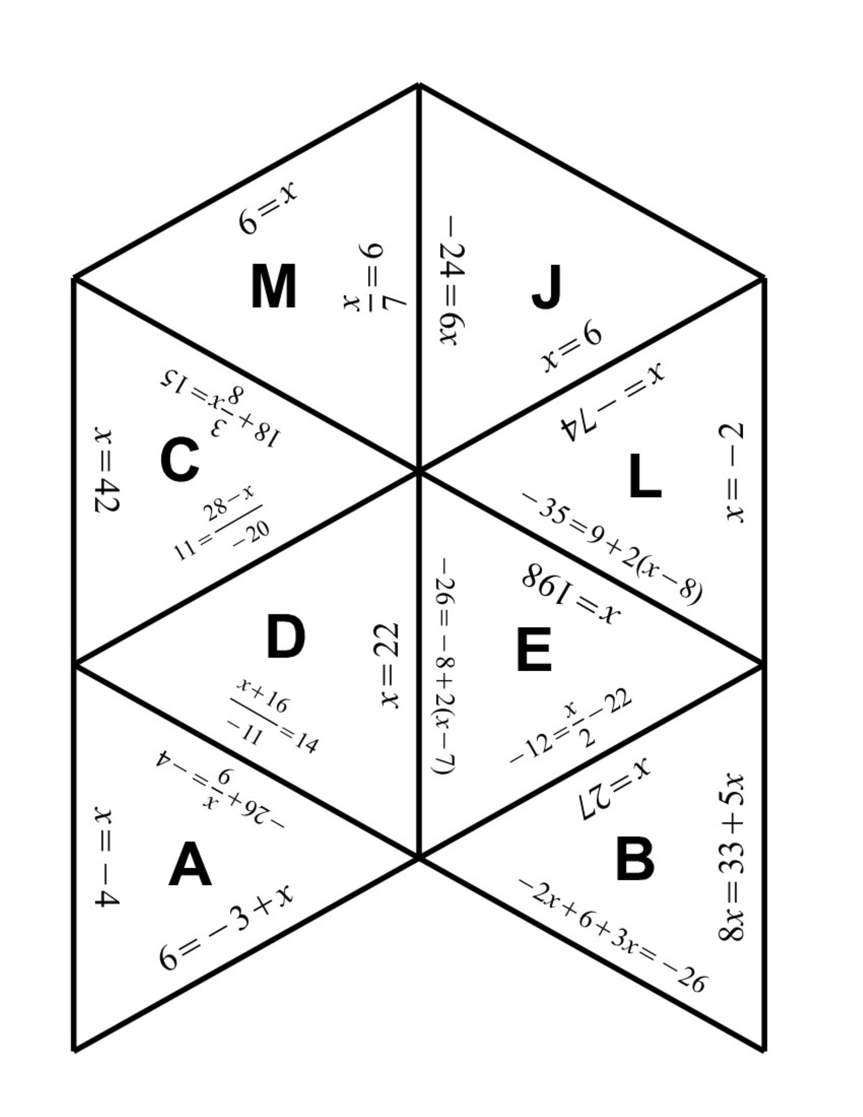Solving Equations All Types Tarsia-4 | Funrithmetic