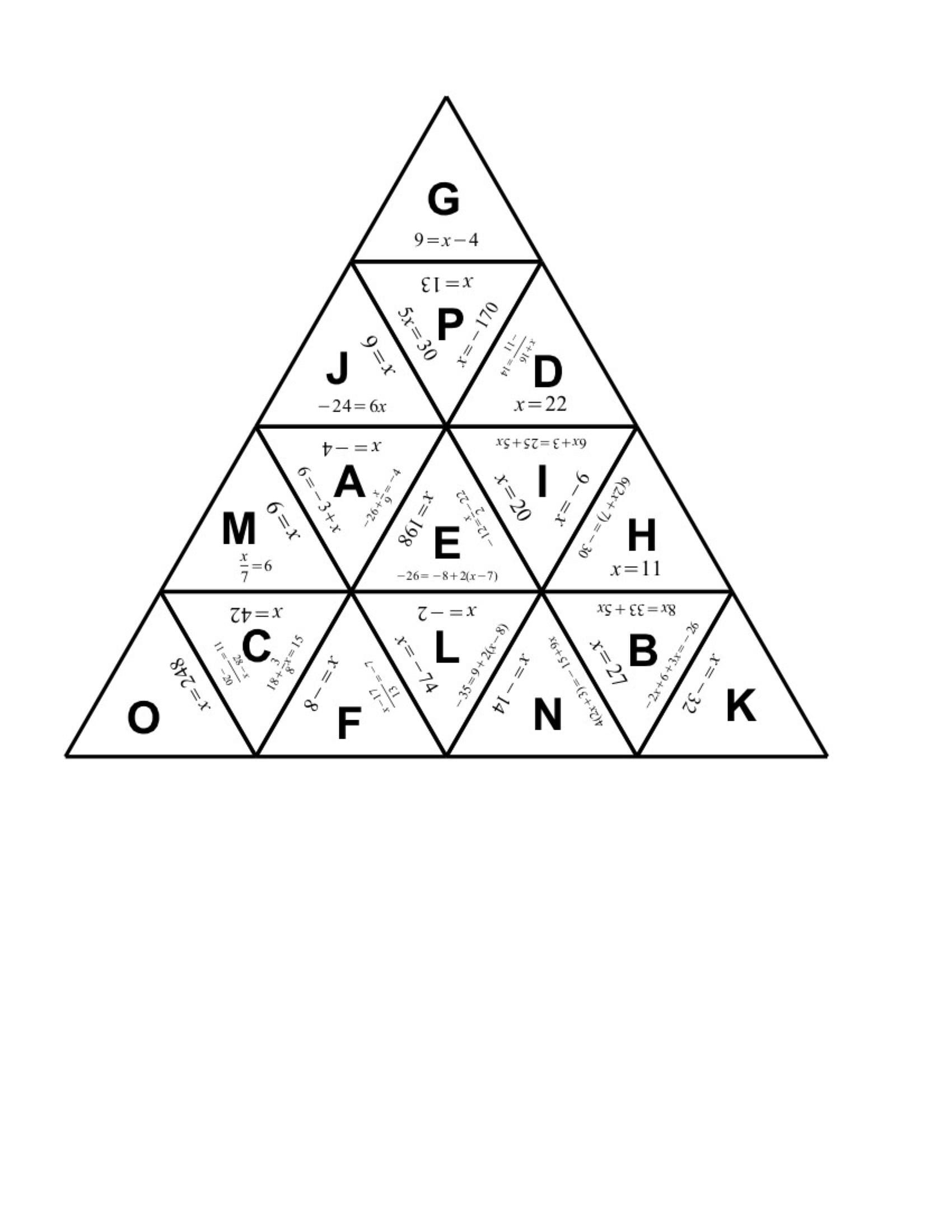 Solving Equations All Types Tarsia-5 | Funrithmetic