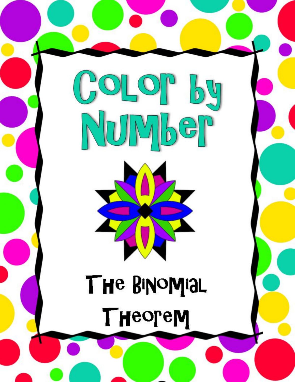The Binomial Theorem Color by Number-1 | Funrithmetic