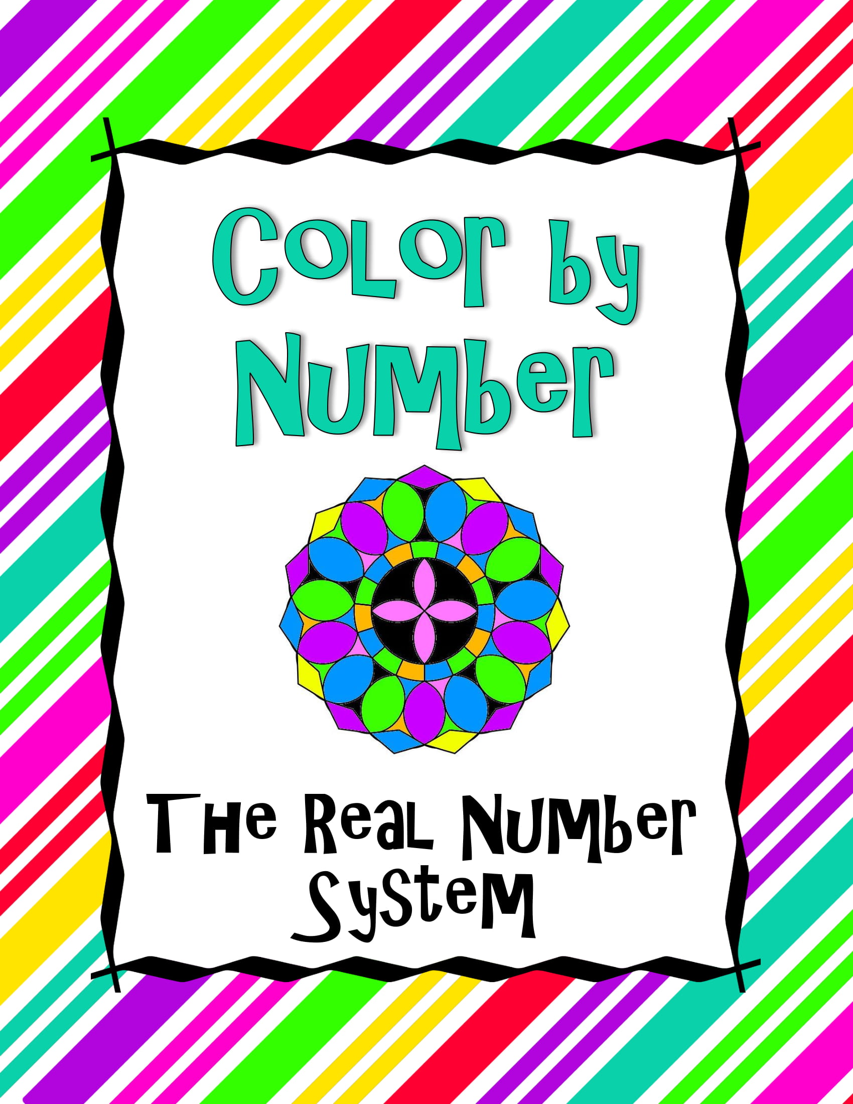The Real Number System Color by Number-1 | Funrithmetic