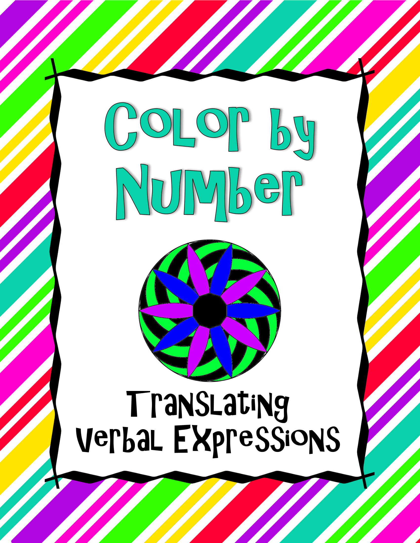 Translating Verbal Expressions Color by Number-1 | Funrithmetic
