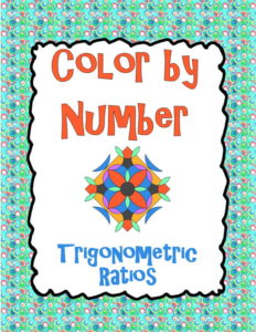 Trig Ratios Color by Number-1 | Funrithmetic