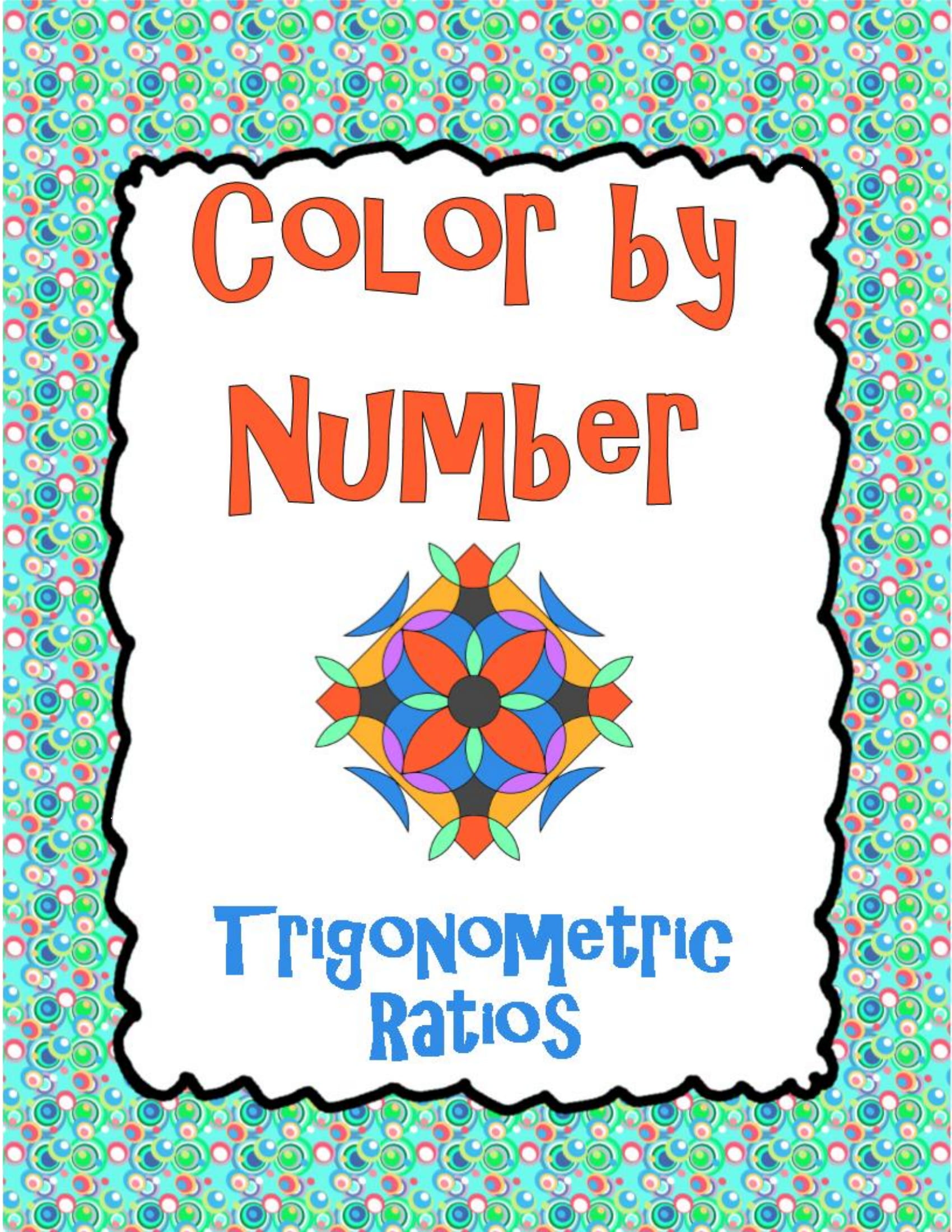 Trig Ratios Color by Number-1 | Funrithmetic