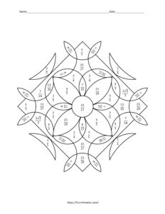 Trigonometric Ratios Color by Number | Funrithmetic