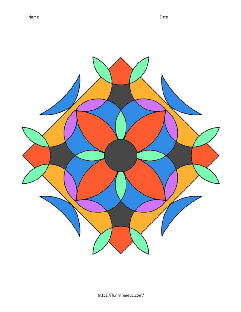 Trigonometric Ratios Color by Number | Funrithmetic