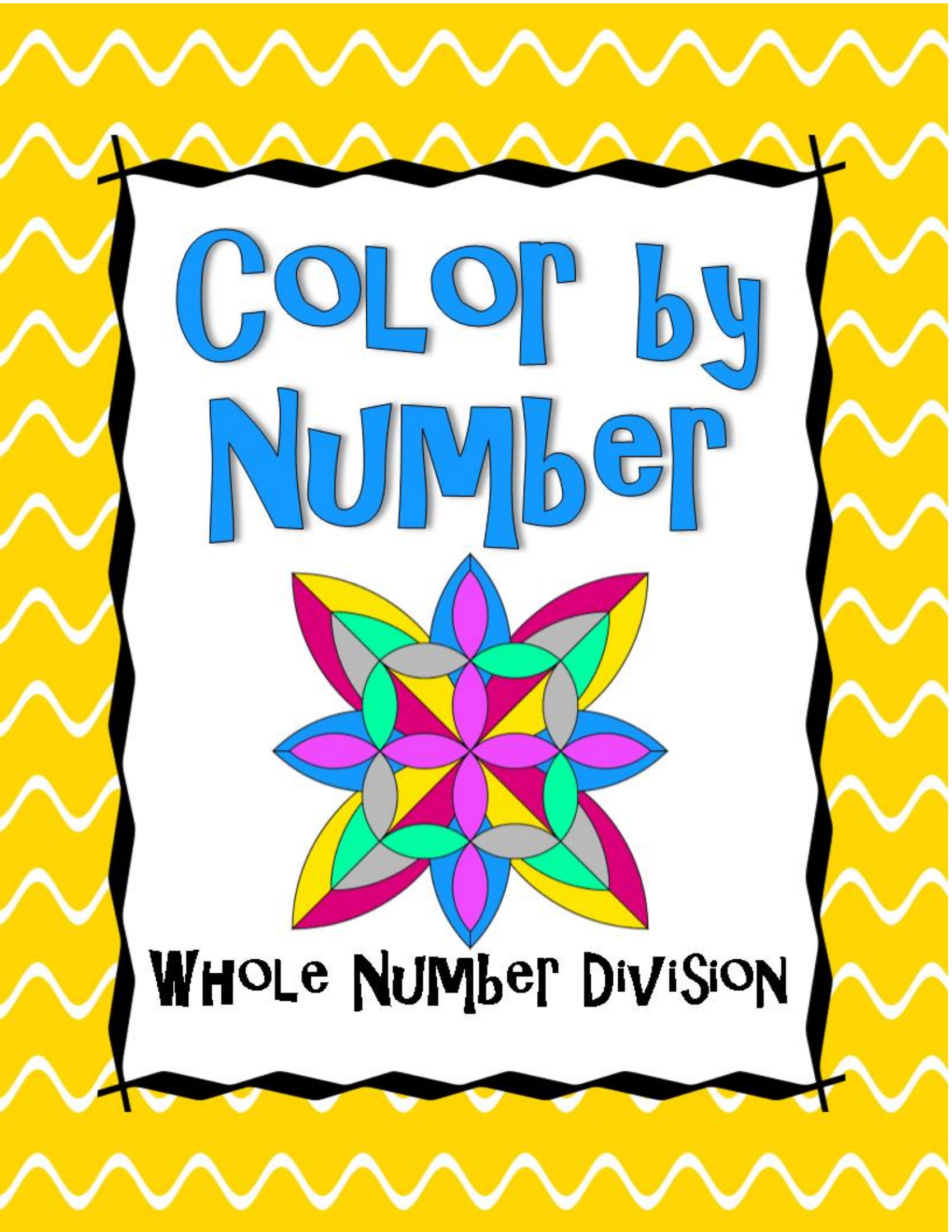 Whole Number Division Color by Number-1 | Funrithmetic
