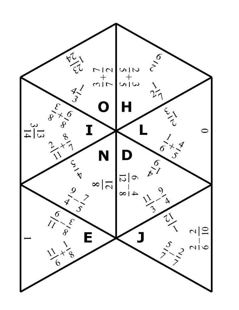 adding and subtracting fractions tarsia_Page_4 | Funrithmetic