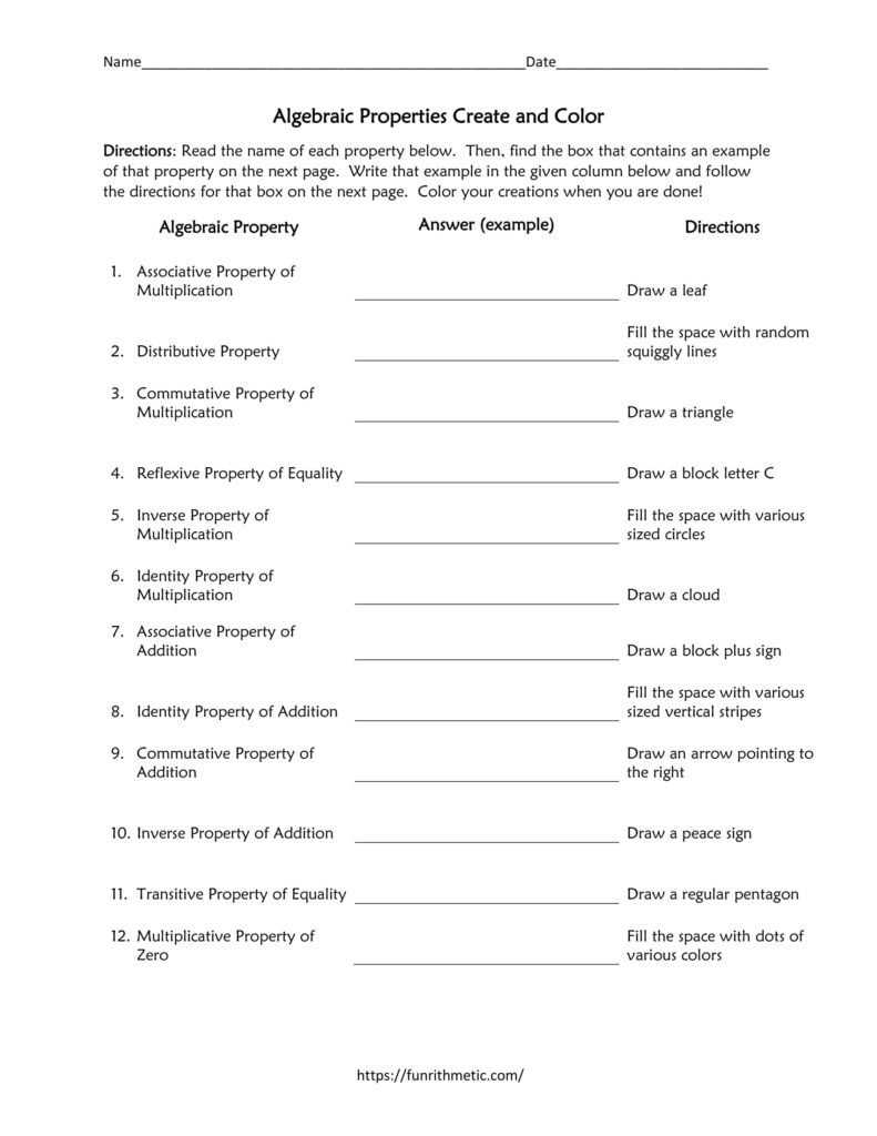 Algebra I Create and Color Bundle 2 | Funrithmetic