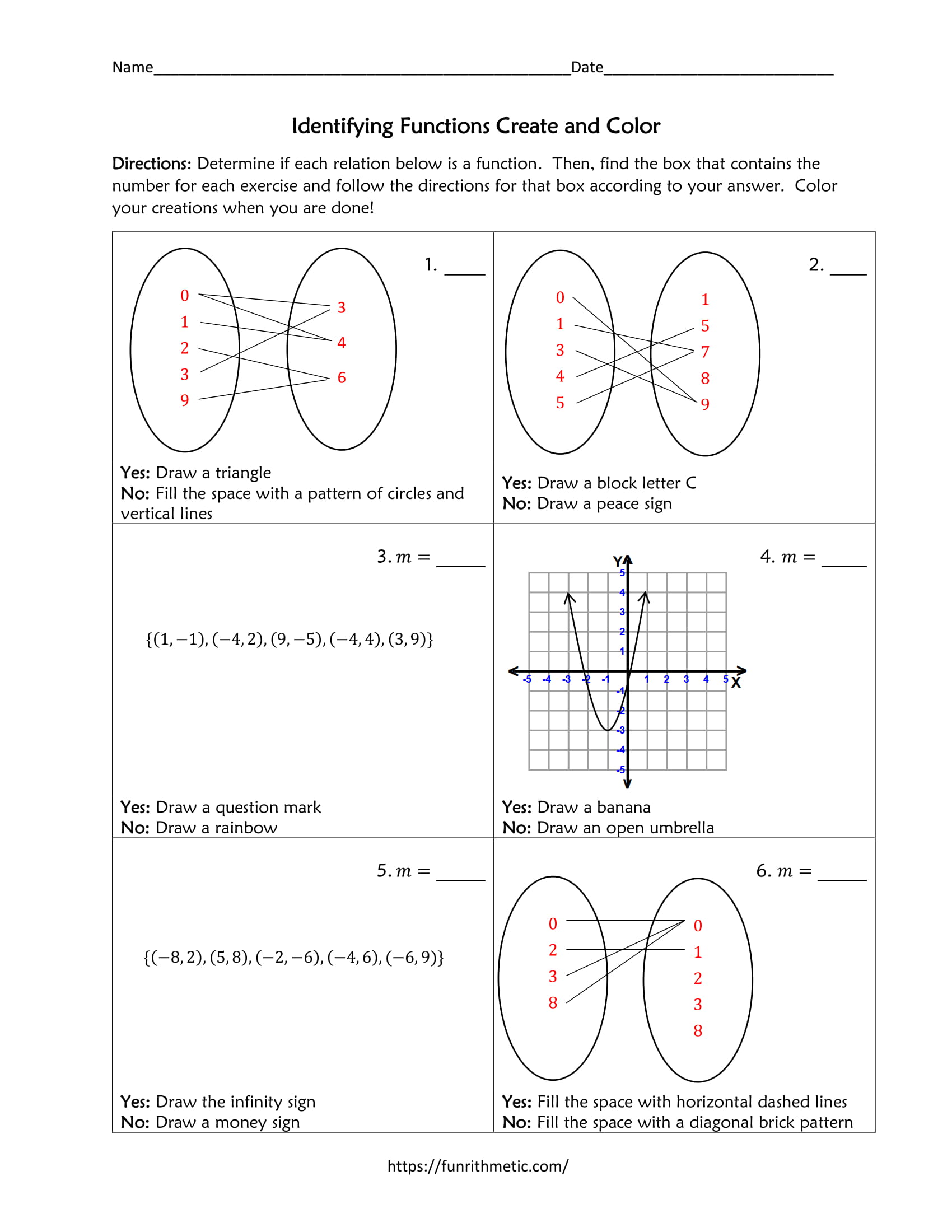 identifying functions create and color-2 | Funrithmetic identifying functions create and color-2 | Funrithmetic