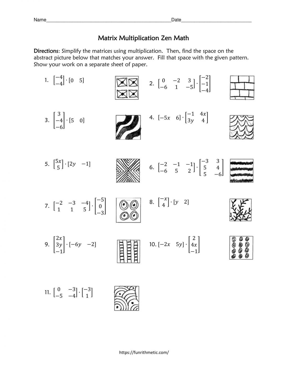 matrix multiplication zen math-2 | Funrithmetic