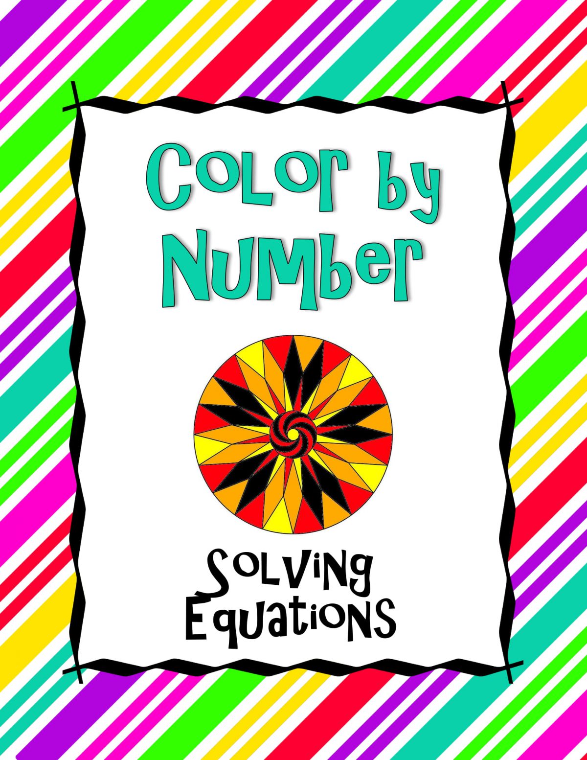 solving equations color by number-1 | Funrithmetic