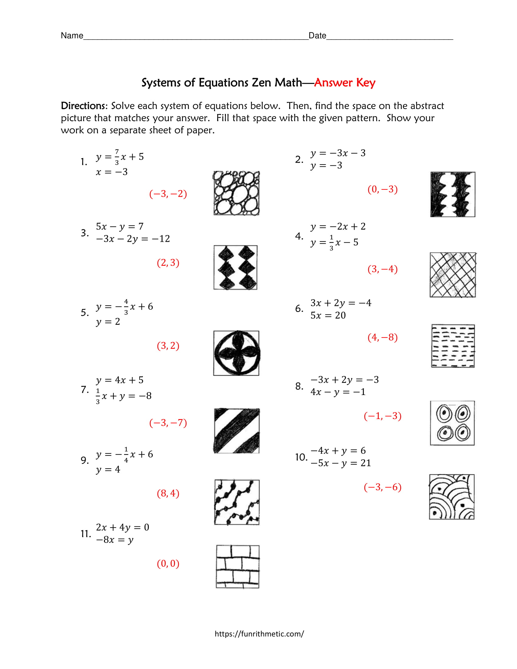 systems of equations zen math-4 | Funrithmetic