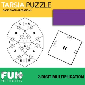 2-Digit Multiplication Tarsia Puzzle | Funrithmetic