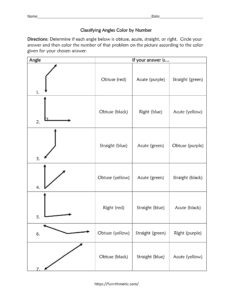 Classifying Angles Color by Number | Funrithmetic