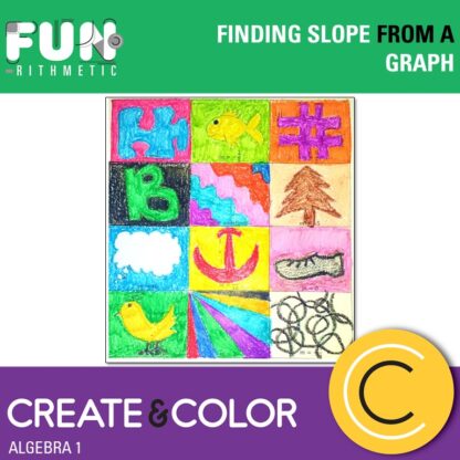 Finding Slope Using a Graph Color by Number | Funrithmetic