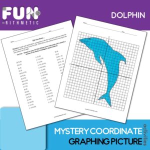 Fun Fact Coordinate Graphing Picture: Dolphin | Funrithmetic
