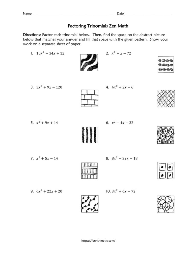 Factoring Polynomials Zen Math | Funrithmetic