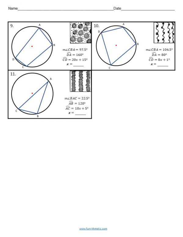 Inscribed Angles Zen Math | Funrithmetic