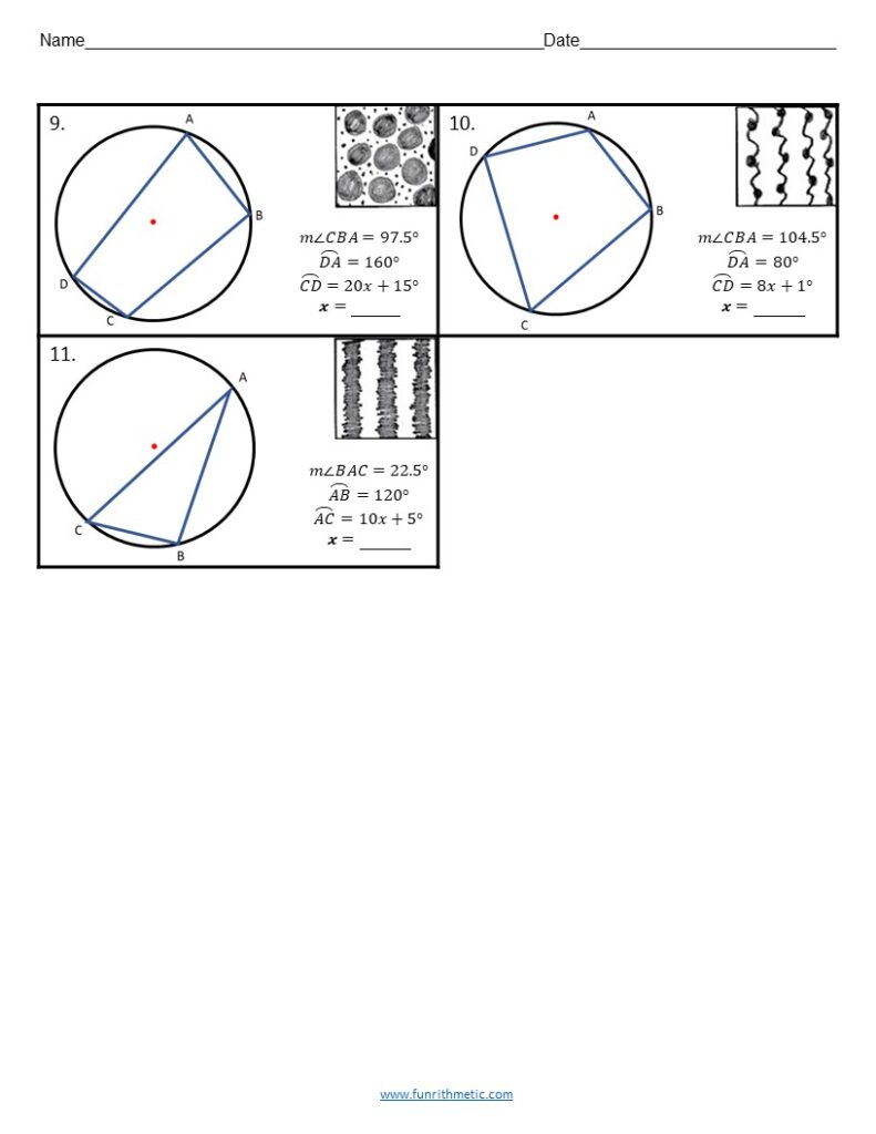 Inscribed Angles Zen Math | Funrithmetic